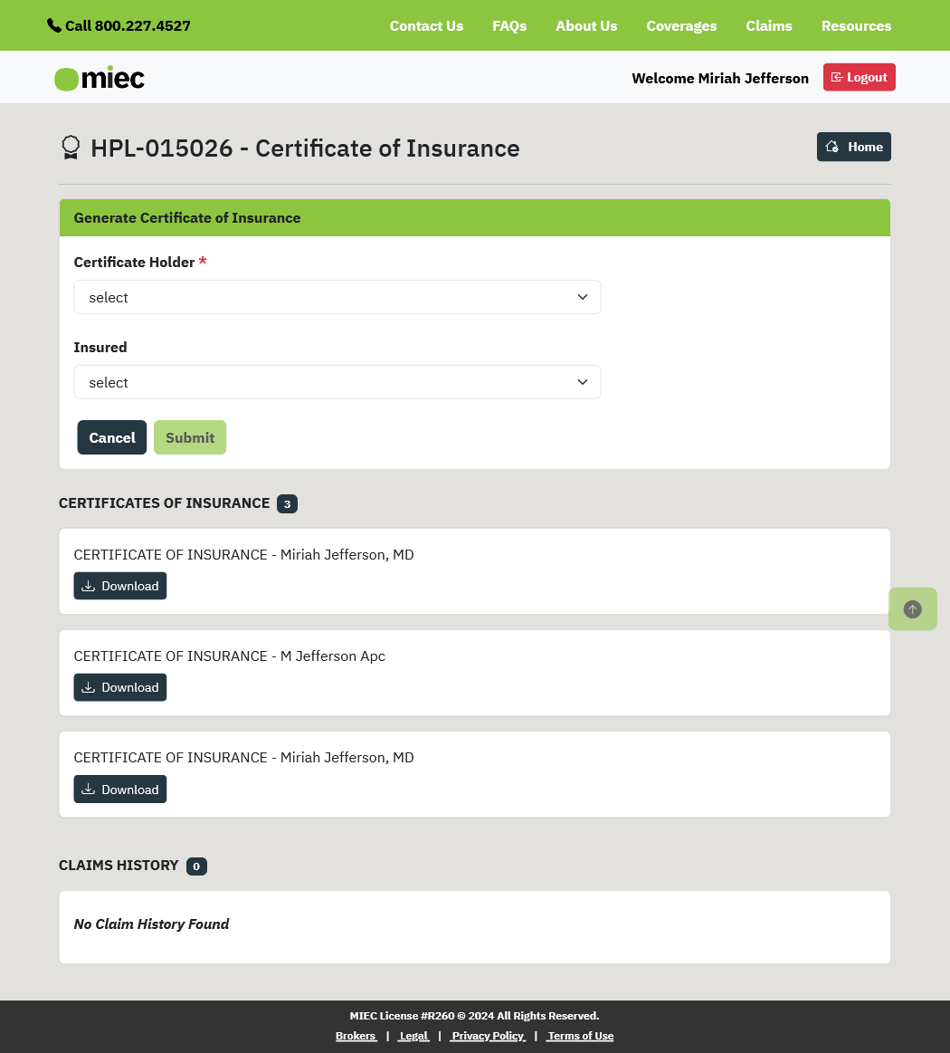 FAQs | MIEC Member Portal 2024 Update