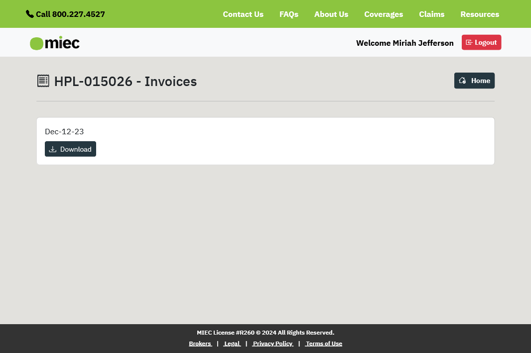 FAQs | MIEC Member Portal 2024 Update