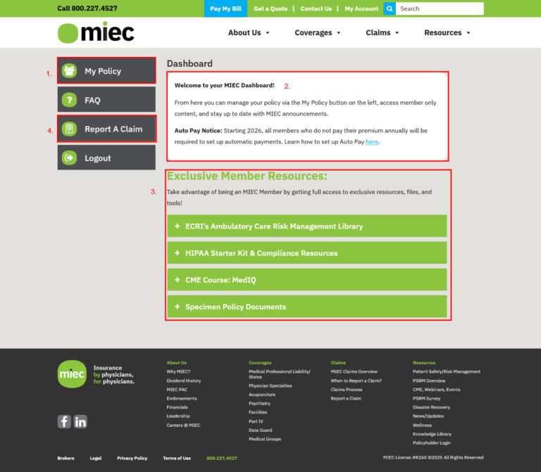 FAQs | MIEC Member Portal 2024 Update