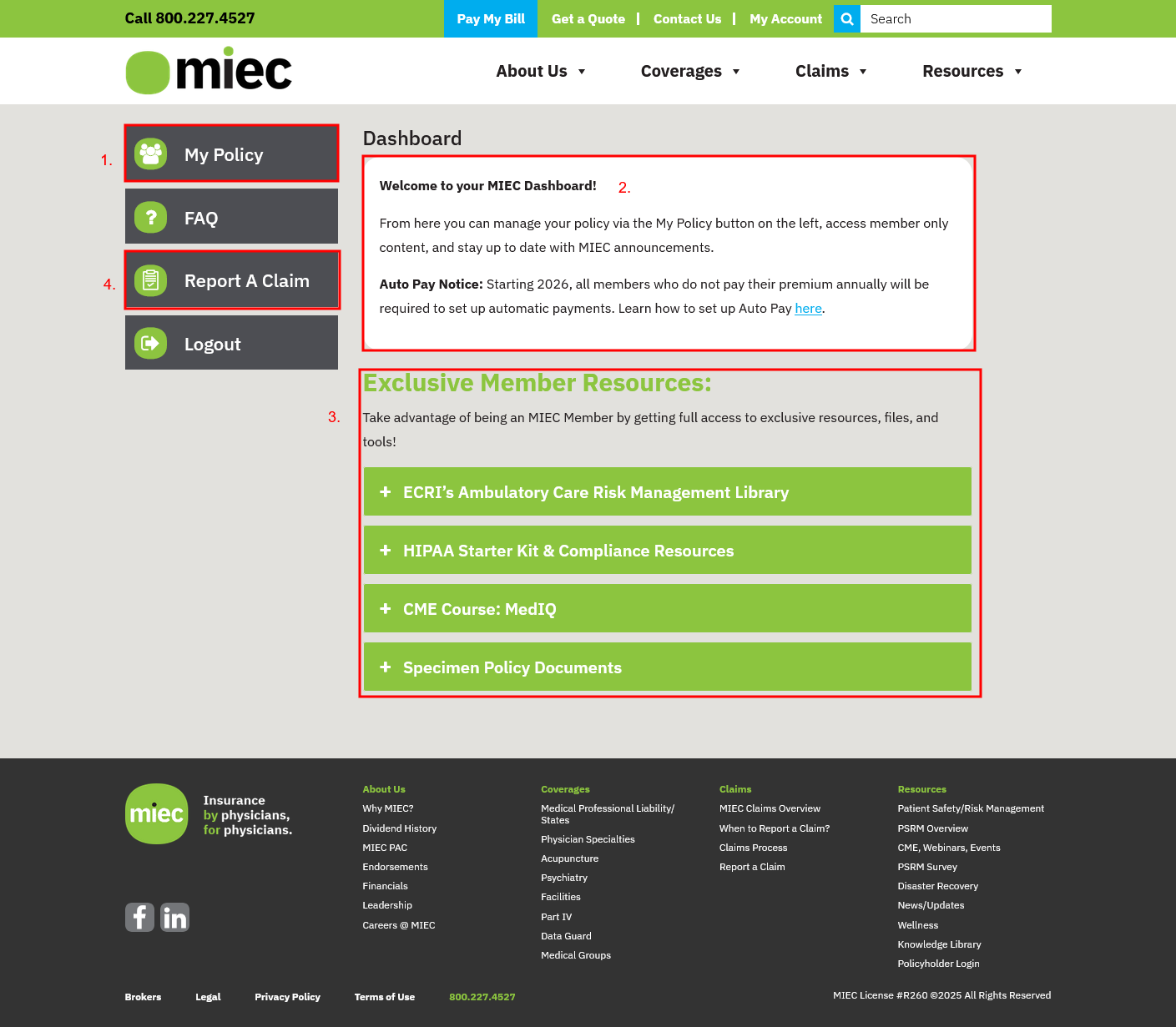 FAQs | MIEC Member Portal