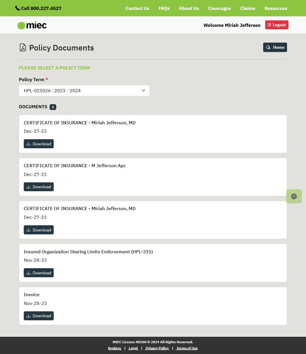 FAQs | MIEC Member Portal 2024 Update